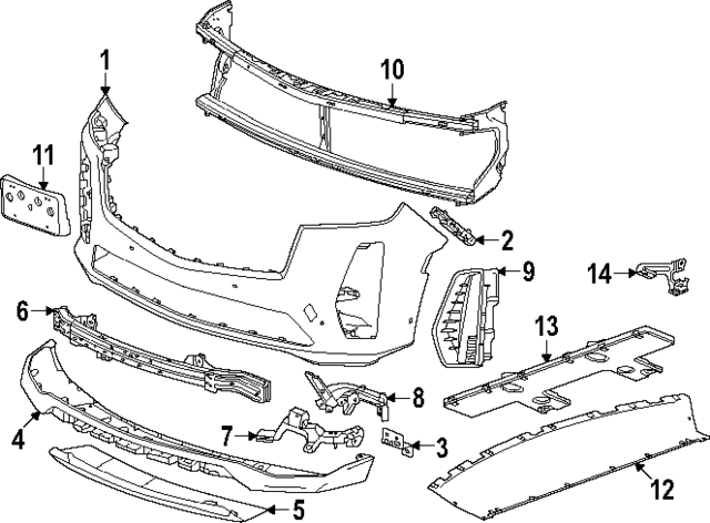 2023 Cadillac F Plate 85601630 | TascaParts.com