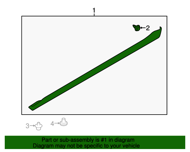 2018-2021 Subaru Crosstrek Rocker Molding 91112FL112 | Subaru Parts Store