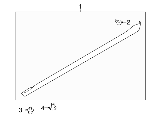 91112FL102 - Rocker Molding 2018-2023 Subaru Crosstrek | Devil Subaru Parts