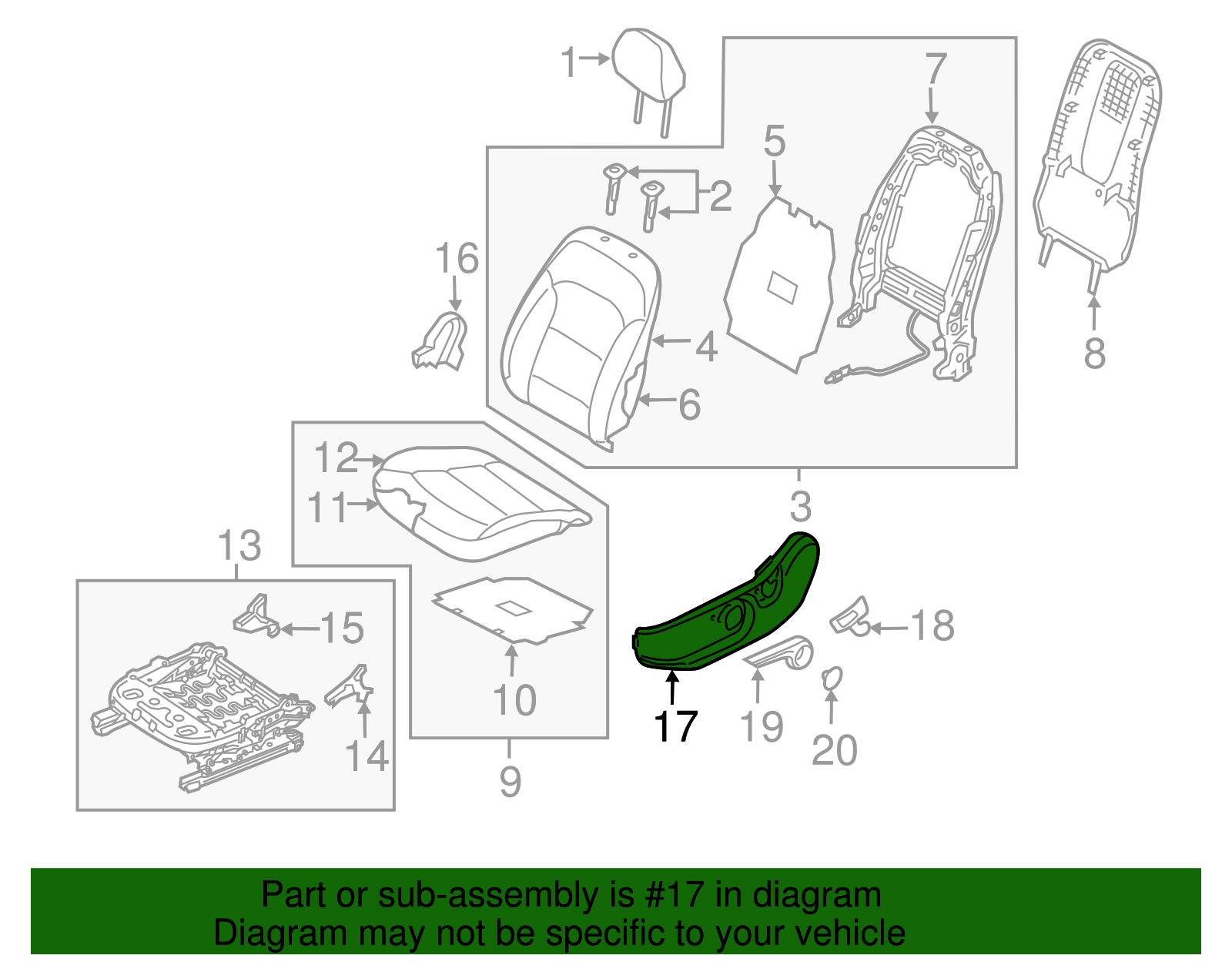 2017-2022 Hyundai Ioniq Outer Finish Panel 88191-G2010-T9Y | World OEM ...