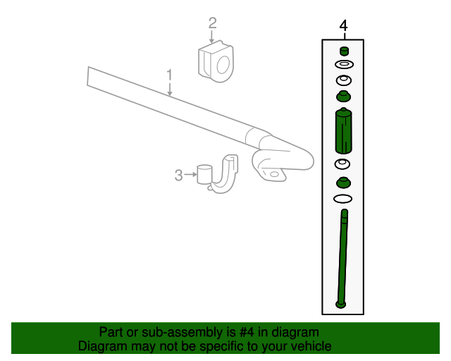 2016-2020 GM Front Suspension Stabilizer Bar Link 23237268 GM ...