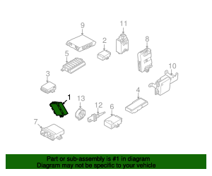 Genuine OEM Control Module Part# YWC000931 Fits 2003-2009 Land Rover ...