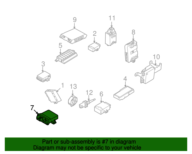 Genuine OEM Control Module Part# YWC500750 Fits 2006-2009 Land Rover ...