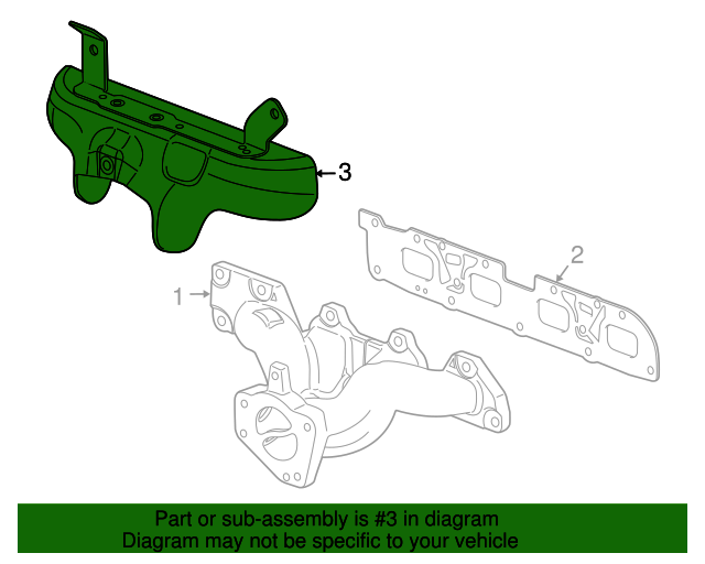 2011-2016 Buick Exhaust Manifold Heat Shield 12605167 GM ...