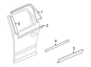 22777231 - Primed Driver Side Door Molding 2007-2017 GM | Chevrolet ...