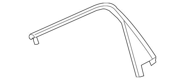 20932589 - Rear Driver Side Door Window Upper Reveal Molding 2007-2017 ...