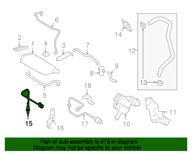 2016-2018 Hyundai Tucson Oxygen Sensor 39210-2ECA0 | OEM Parts Online