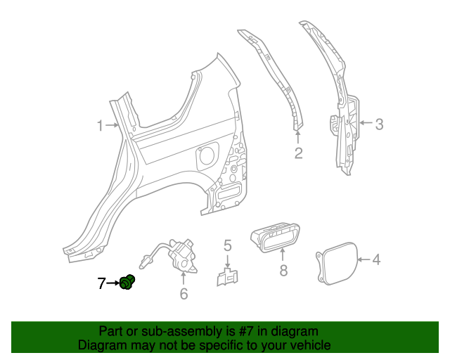 1999-2023 Lexus Lock Assembly Retainer 77377-12050 | SSL Parts
