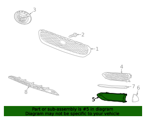 T4A6240 - Fog Light Trim 2017-2020 Jaguar F-Pace | AutoNationParts.com