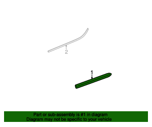 204-690-64-82 - Body Side Molding 2012-2015 Mercedes-Benz | Mercedes ...