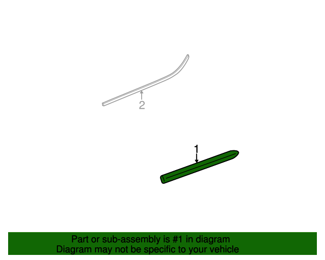 204-690-64-82 - Body Side Molding 2012-2015 Mercedes-Benz | Mercedes ...