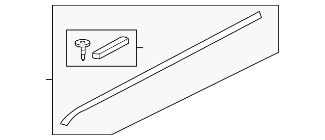 2018-2019 Land Rover Range Rover Roof Molding LR085165 | JaguarParts.com