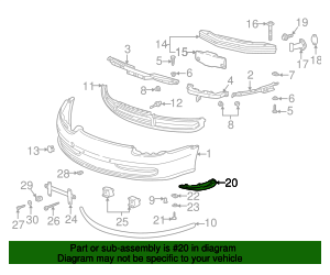 2002-2005 Porsche 911 Bumper Trim 996-505-526-01-01C | AutoNationParts.com