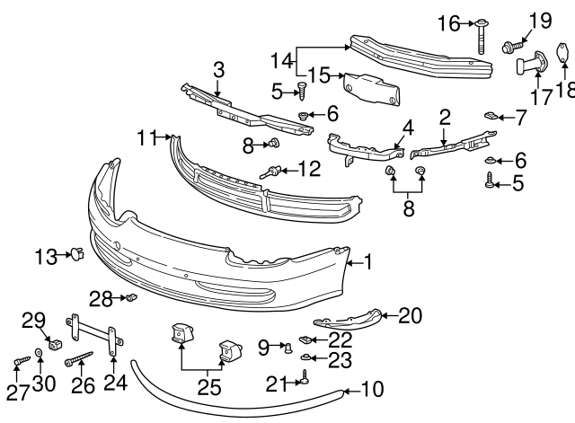 1997-2005 Porsche Bumper Cover Screw 900-144-101-02 | Gaudin Porsche Parts