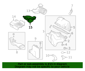 2019-2020 Nissan Altima Lower Air Duct 16554-6CA0A | TascaParts.com