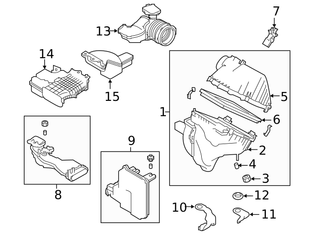 2019-2024 Nissan Altima Air Filter 16546-6CA0A | OEM Parts Online