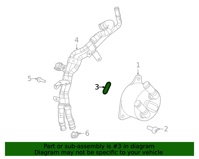 2017-2020 Jeep Compass Trans Cooler O-Ring 68373828AA | TascaParts.com