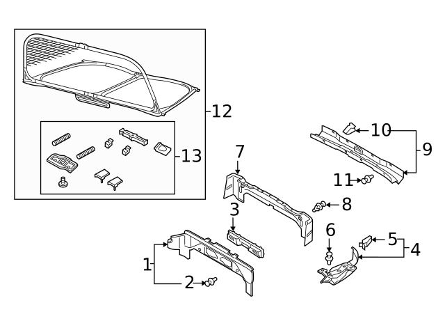 2018-2024 Audi Air Deflector 8W7-862-951 | OEM Parts Online