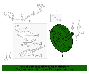 59110-R5500 - Power Booster - 2021-2023 Hyundai | hyundaiparts