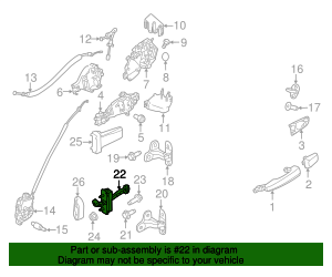 2013-2022 Land Rover Door Check LR045541 | OEM Parts Online