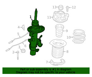 31316871779 - 2018-2020 BMW Strut (31-31-6-871-779) | BMW of South ...