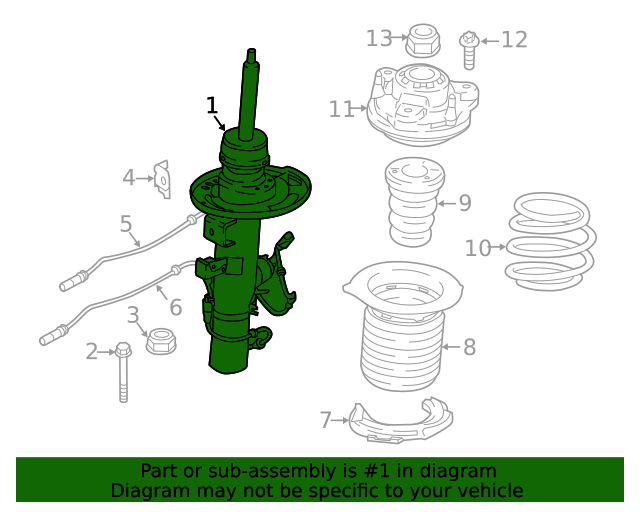Genuine BMW 37-10-6-887-933 | Strut Assembly | FREE Shipping on Most ...