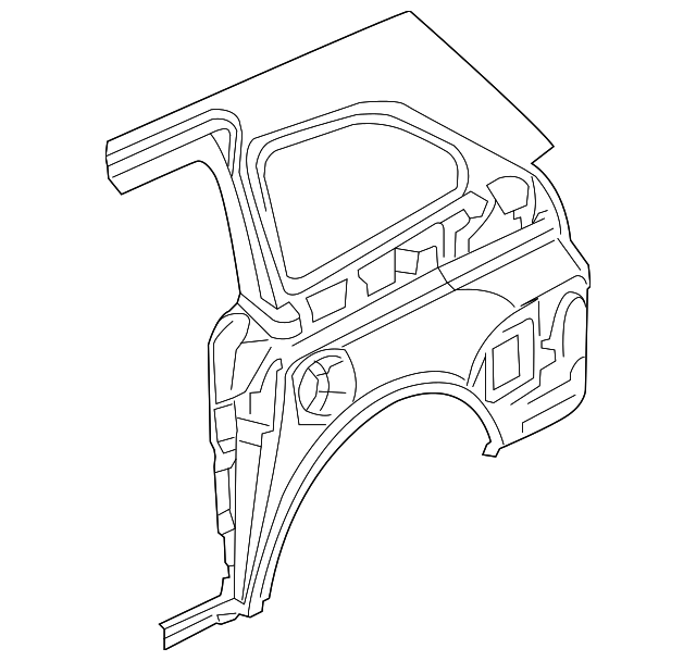 2011-2017 Honda Odyssey Panel Set, R Rear (Outer) (DOT) 04636-TK8-A41ZZ ...
