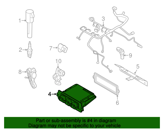 2010 Ford Ecm AL8Z-12A650-AKA | TascaParts.com