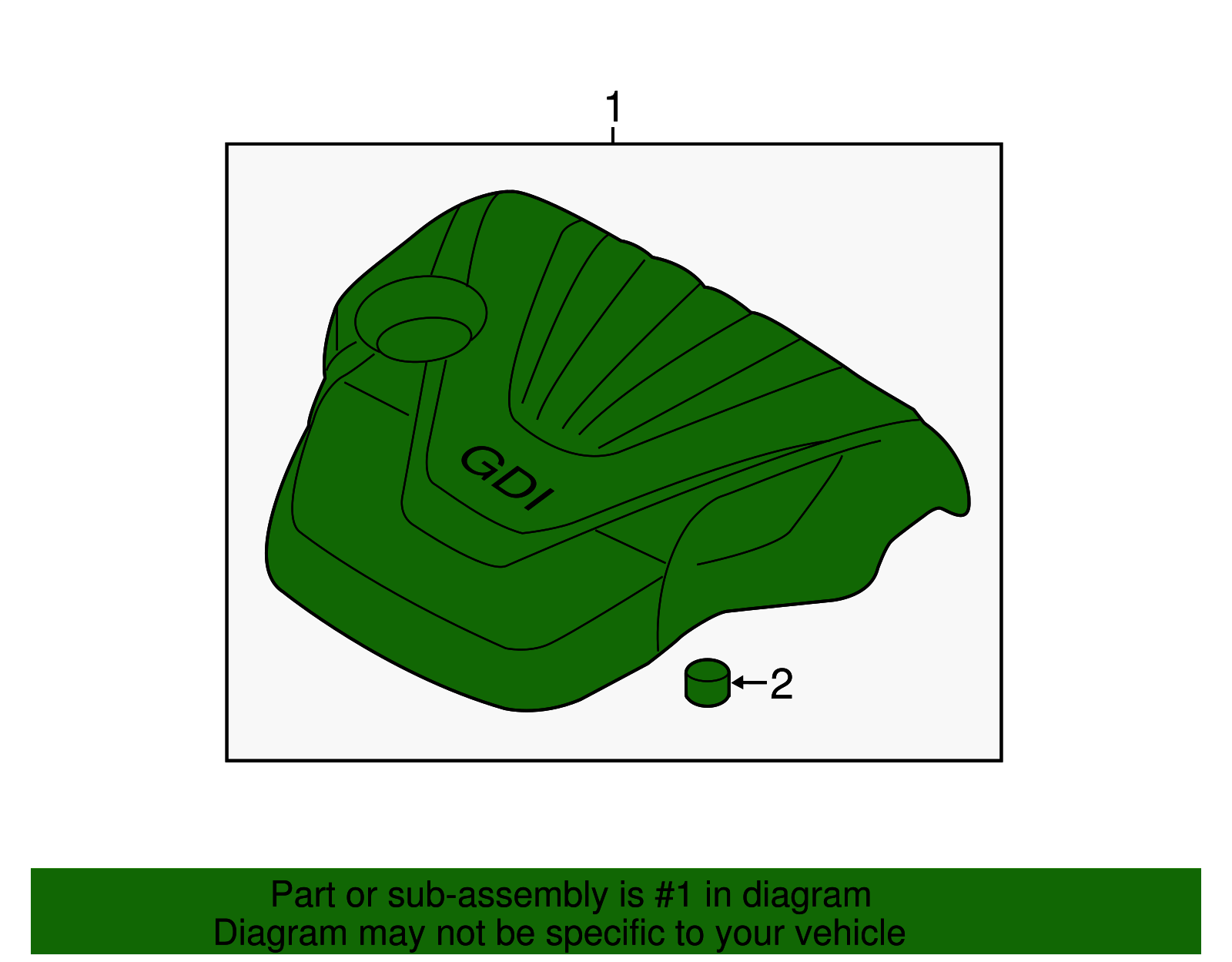 29240-2B600 - Engine Cover - 2012-2017 Hyundai | World OEM Parts Hyundai