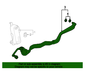 17227626316 - 2014-2016 BMW Oil Cooler Pipe (17-22-7-626-316) | BMW of ...