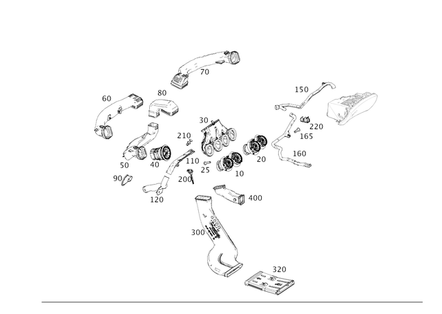 257-830-25-00 - Air Vent 2019-2023 Mercedes-Benz | Mercedes-Benz USA Parts