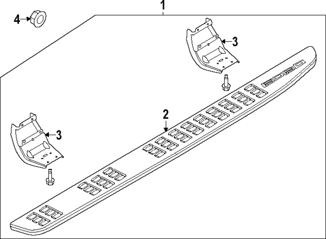 Genuine OEM Ford Part Running Board LC3Z 16450 AA Genuine OEM Ford Parts Accessories