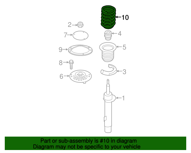 31-33-6-860-629 - Coil Spring - 2014-2020 BMW | Buy BMW Parts Now