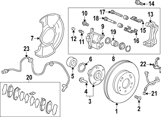 2023-2024 Honda CR-V ABS Sensor 57450-3A0-A01 | Honda Factory Parts