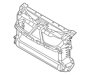 3D0-805-588-E - Radiator Support - 2004-2006 Volkswagen Phaeton | VW ...