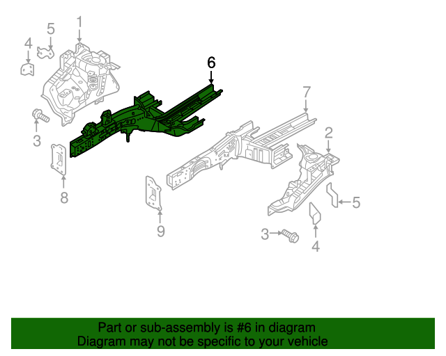 2019-2021 Hyundai Tucson Rail Assembly 64602-D3500 | OEM Parts Online