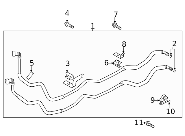 2021-2022 Genesis G80 Cooler Pipe 25470-T1450 | OEM Parts Online