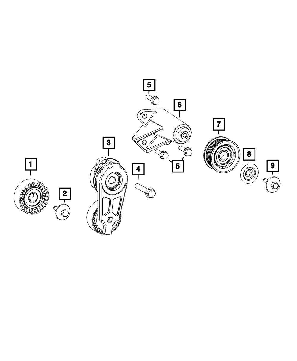 2020-2025 Mopar Idler Pulley 68483661AA | Canada Mopar® Estores