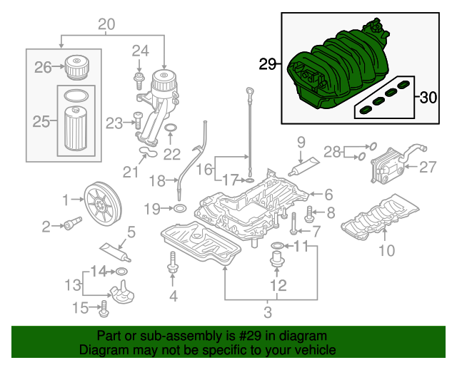 2008-2012 Audi S5 Intake Manifold 079-133-185-CL | Audi USA Parts