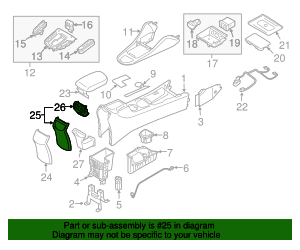 2017-2019 Hyundai Ioniq Console Panel 84690-G2010-WMP | OEM Parts Online
