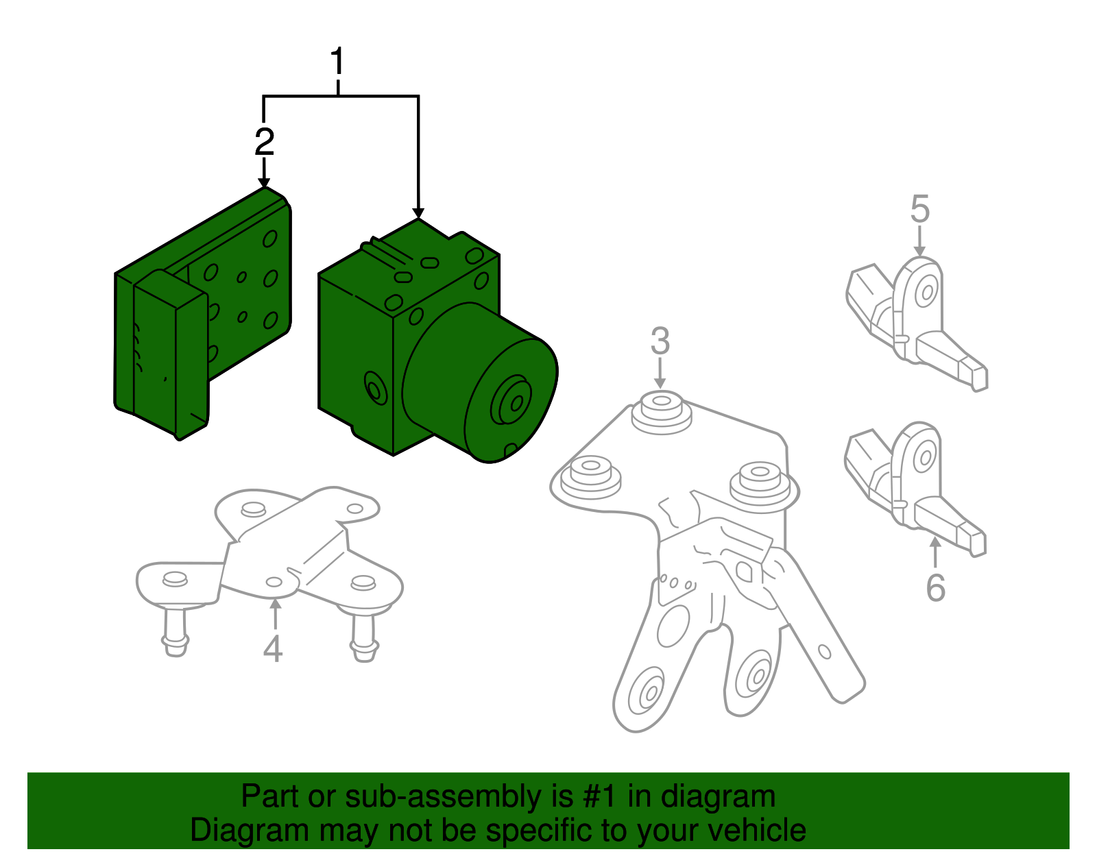 2008-2010 Volkswagen ABS Pump Assembly 1K0-614-517-BS-BEF | Wolfsburg ...