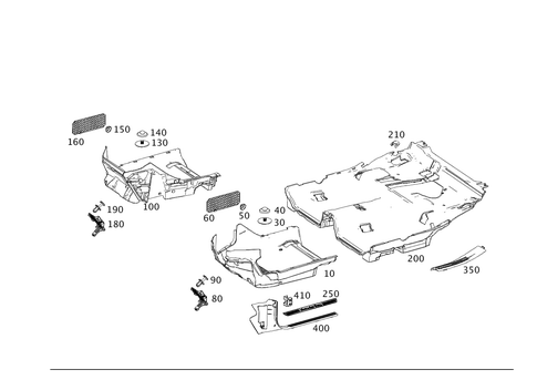 Front Panel Pillar Panelling, Lining on Floor and Footrest for 2017 ...