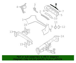 167-885-91-02 - Center Molding 2020-2024 Mercedes-Benz GLS 450 ...