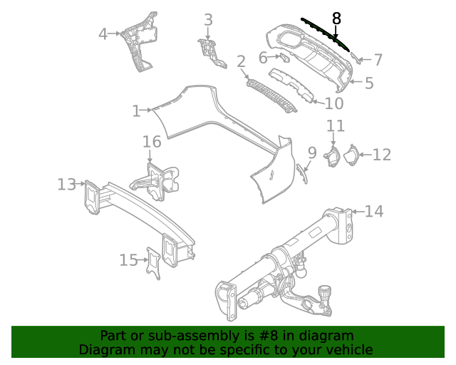 167-885-91-02 - Center Molding 2020-2024 Mercedes-Benz GLS 450 ...