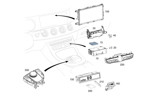 Radio, Operating and Display Unit for 2021 Mercedes-Benz CLS 450 ...