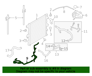 2019-2023 Ford Ranger Reservoir Hose kb3z8075e | TascaParts.com