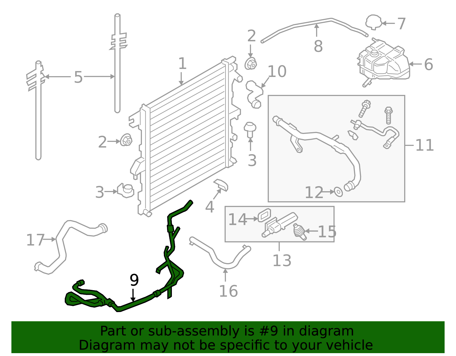 2019-2023 Ford Ranger Reservoir Hose kb3z8075e | TascaParts.com