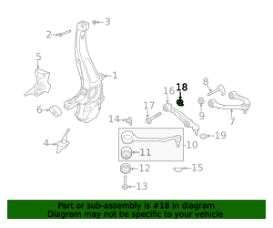 Ft Lower Control Arm Nut LR188116 | OEM Parts Online