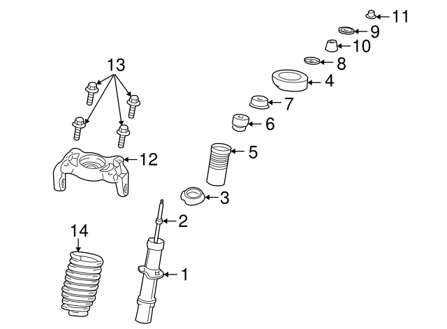 2001-2003 MOPAR Shock Absorber Dust Shield 4764540AB | TascaParts.com