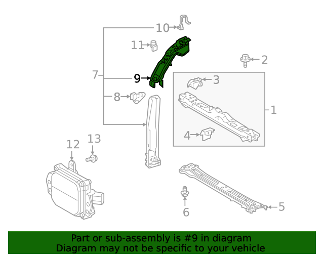 2019-2023 Toyota Support Bracket 53214-42050 | OEM Parts Online